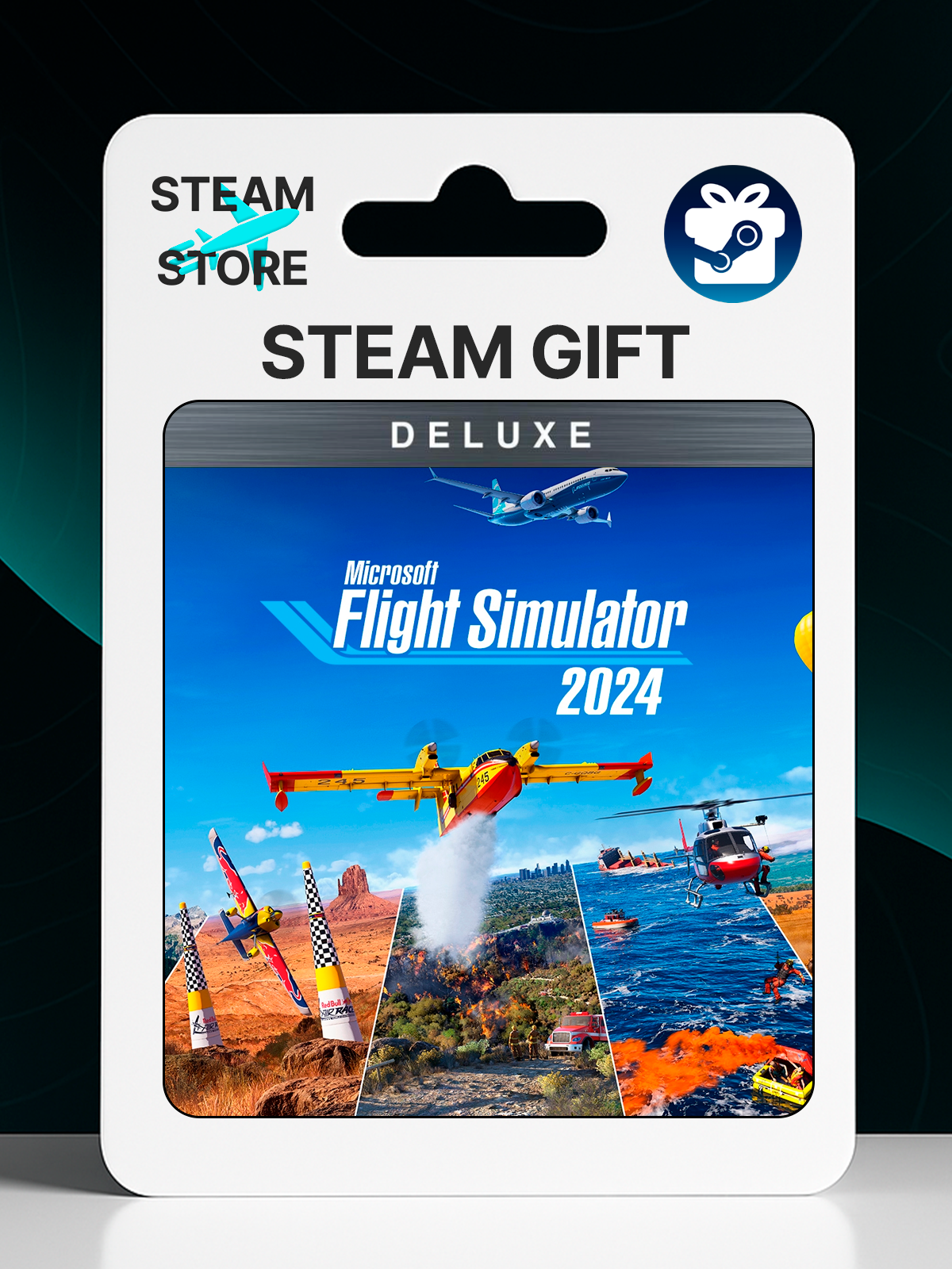 Игра Microsoft Flight Simulator 2024 - Deluxe Edition Steam Gift PC/ПК | регион СНГ | Подарок Стим