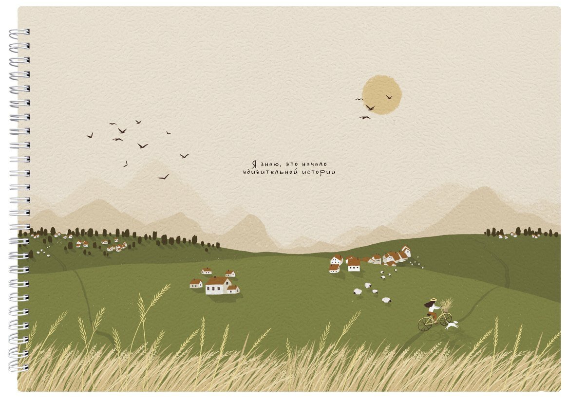 Альбом для рисования Be Smart, "Soul. Поле", А4, 40 листов, на гребне