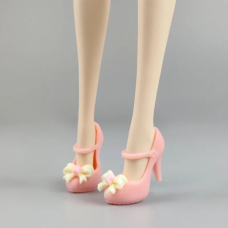 Розовые туфли-лодочки для кукол Barbie, No.19 shoes