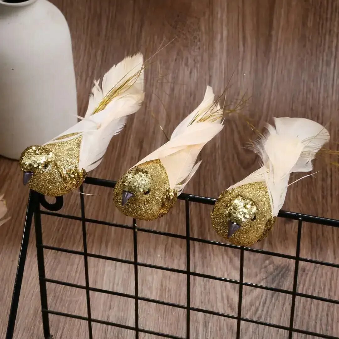 Искусственные птицы Golden, набор 3 шт