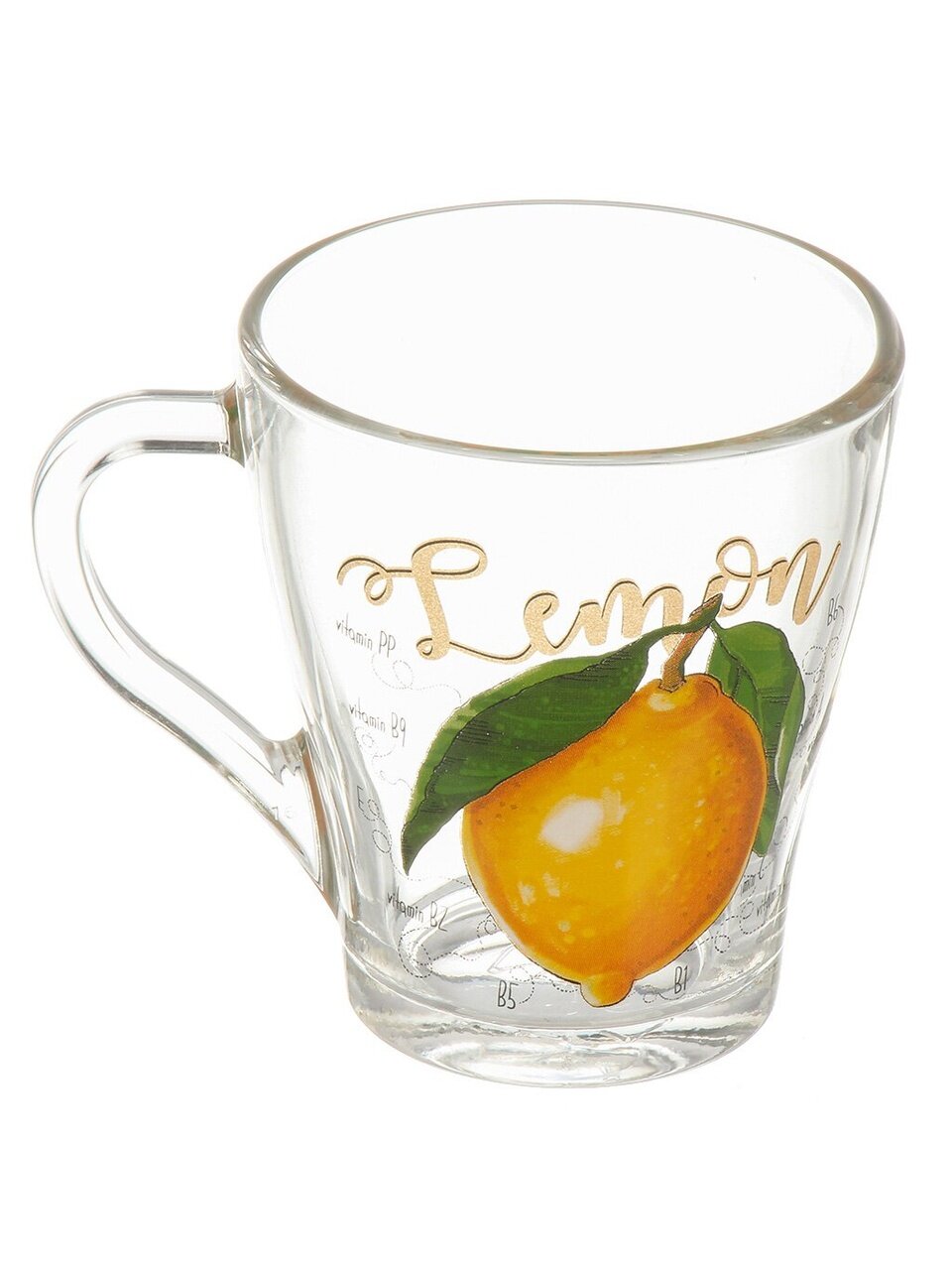 Кружка стекло, 250 мл, Грация Полезный лимон, ОСЗ, С1649