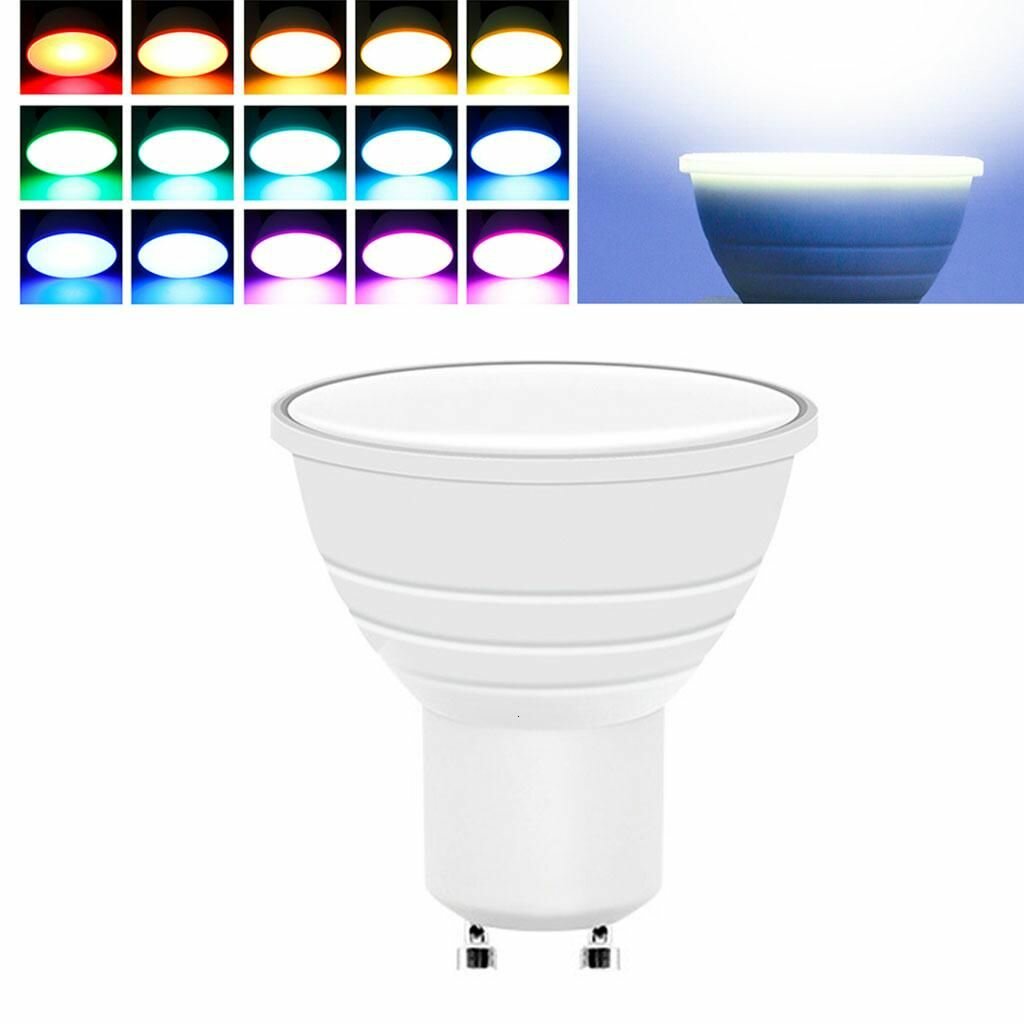 Светодиодная RGB лампа для умного освещения, GU10 - Холодный Белый