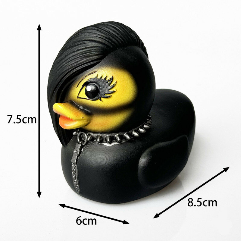 Резиновая поделка duckieville satanic duck punk duck gothic rock decor skew bang