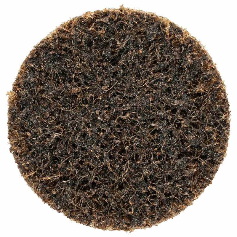 Круг шлифовальный флисовый с креплением Roloc D50 мм, нормальный корунд (NC), зерно грубое (100-150), mte (5 шт)