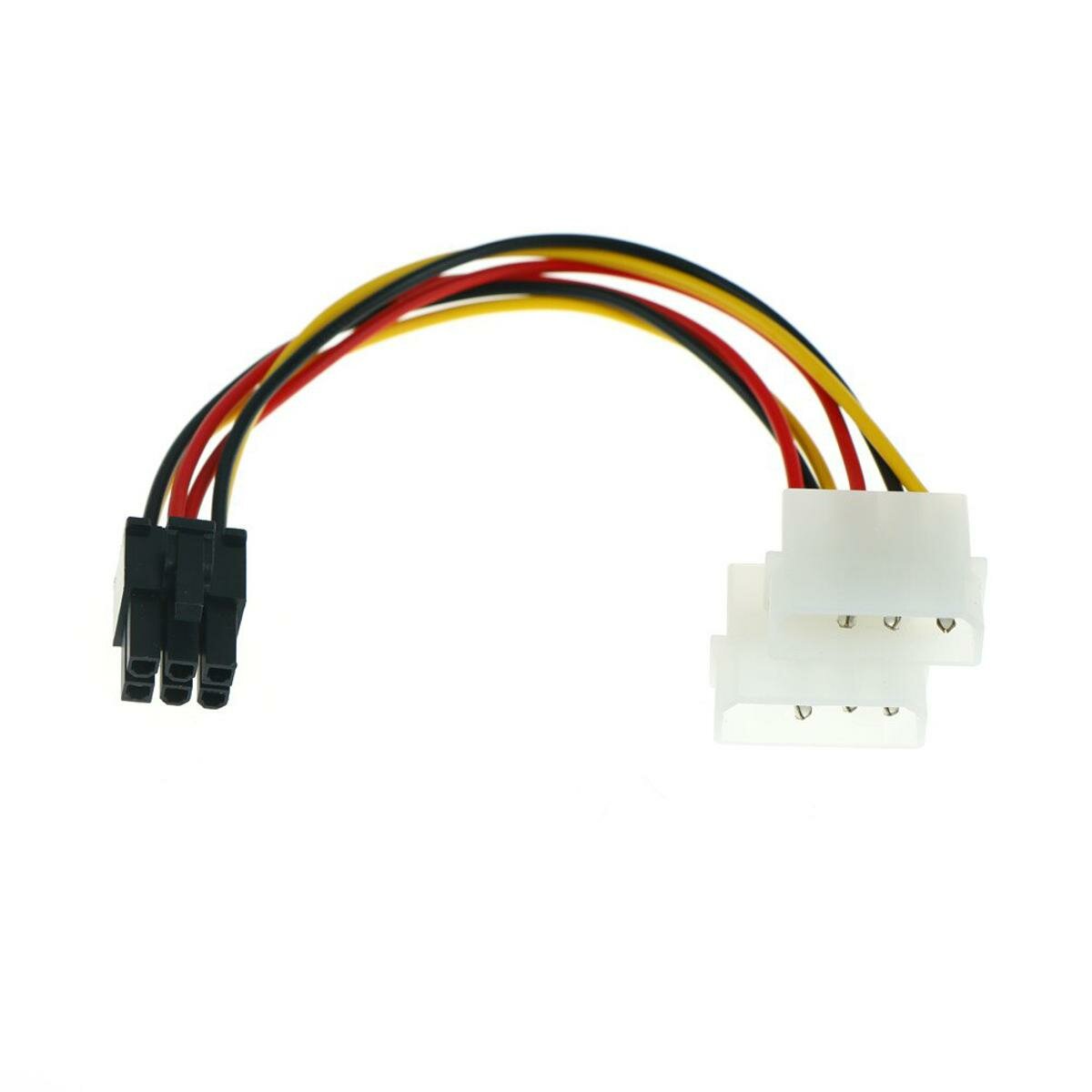 2x 4-контактный Molex на 6-контактный PCI-E ATX блок питания адаптер видеокарта конвертер кабель линейный адаптер кабели