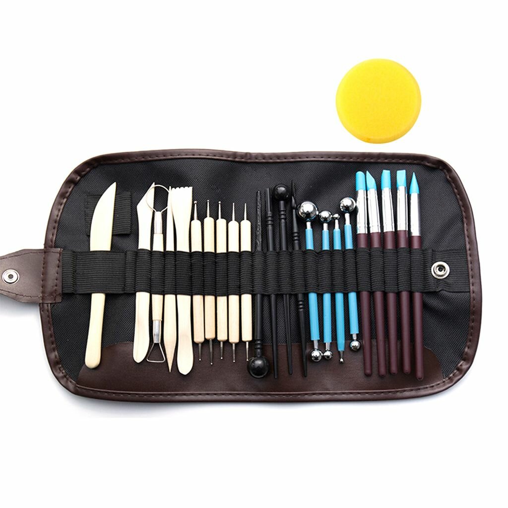 Набор гончарных инструментов из 24 предметов-2