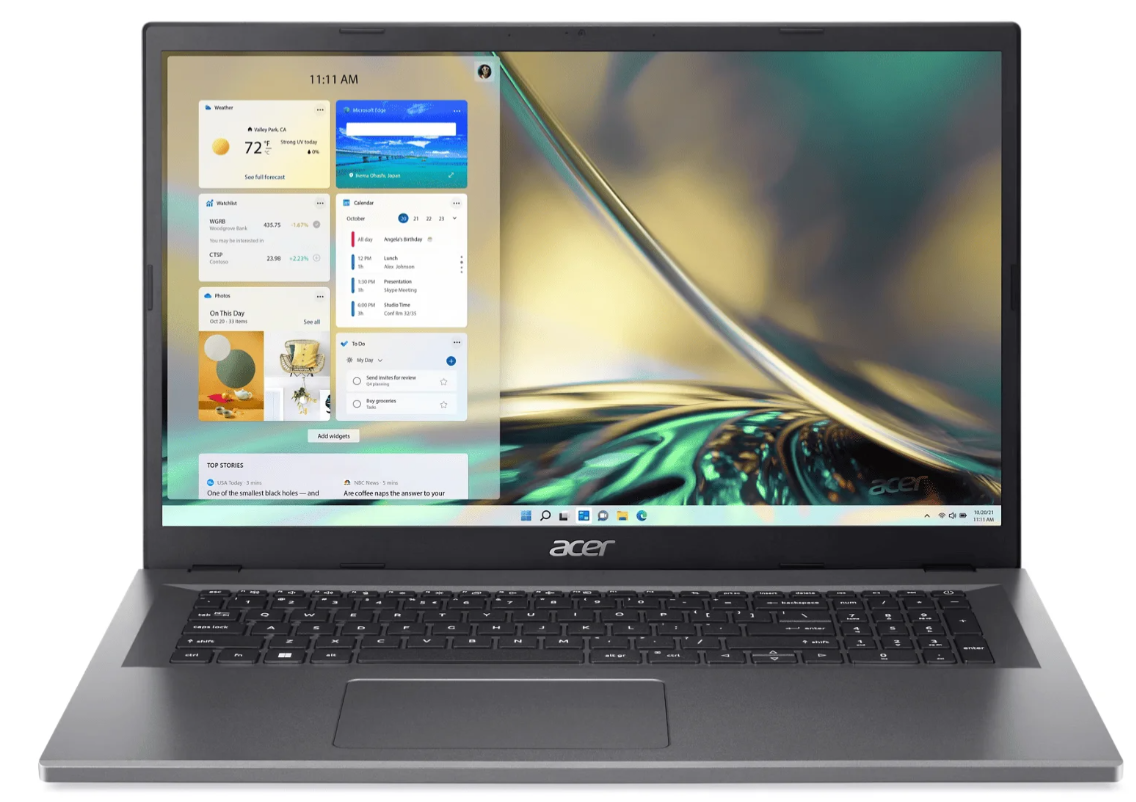 Ноутбук Acer Aspire 3 15 (Ryzen 5, 16 ГБ, 512 ГБ, Touch, Win 11) Серый