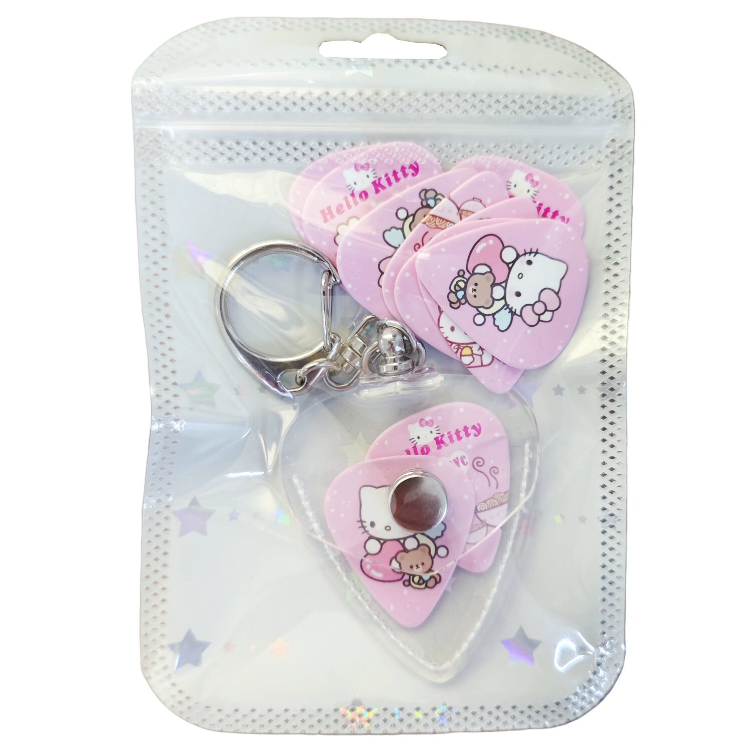 Прозрачная сумка для медиаторов, сумка для хранения медиаторов, брелок для ключей, зажим для периферийных устройств