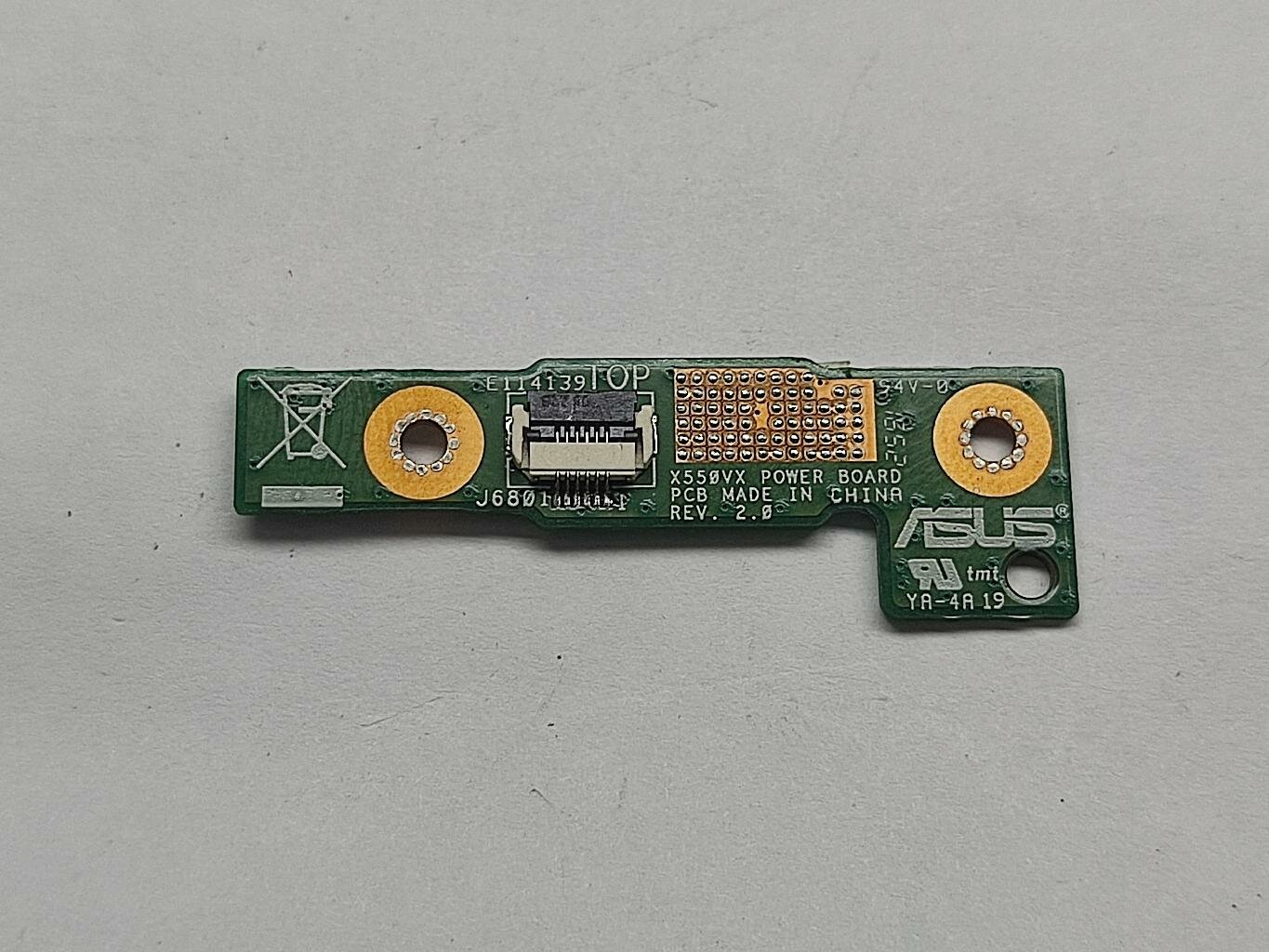 Дополнительная плата Asus X550VX POWER BOARD REV: 2.0