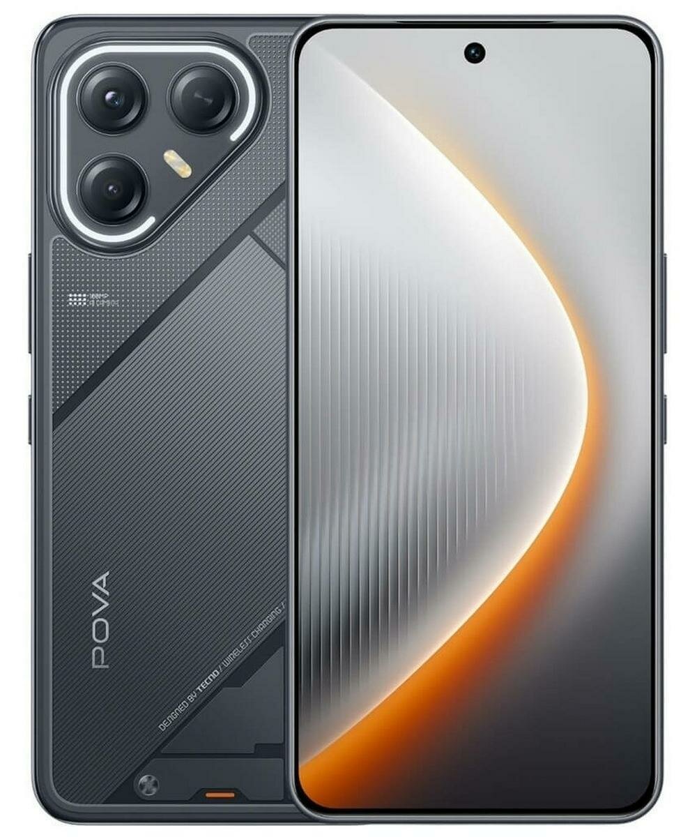 Смартфон Tecno Pova 7 Ultra 5G 12/256 Гб Черный 2 sim 6.67″ AMOLED, 144Hz 2G, 3G, 4G(LTE), 5G 6000 mAh