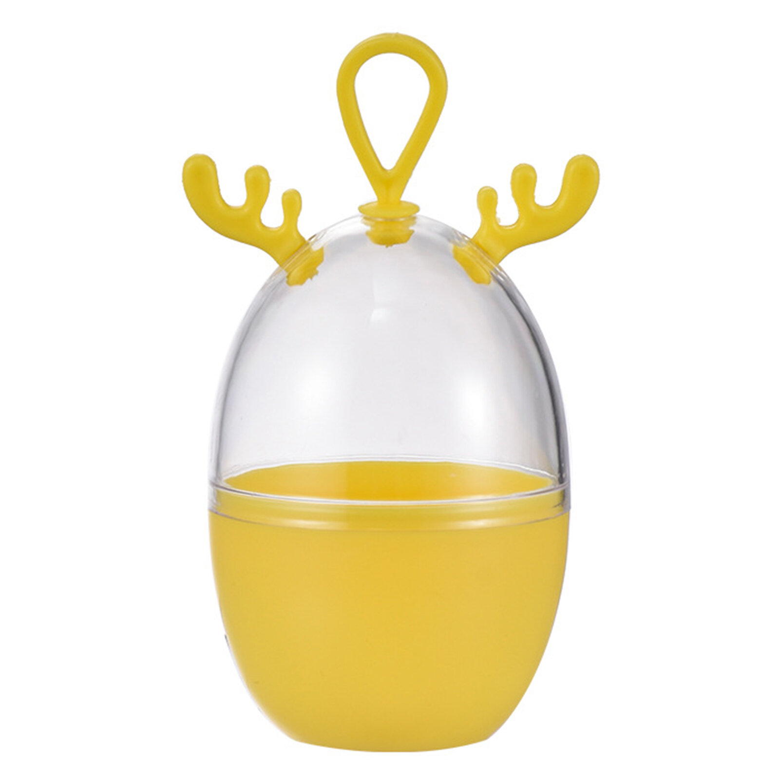 Коробка-держатель спонжа для макияжа в мультяшной форме, пылезащитный косметический чехол для блендера для макияжа с подвесной веревкой, желтый