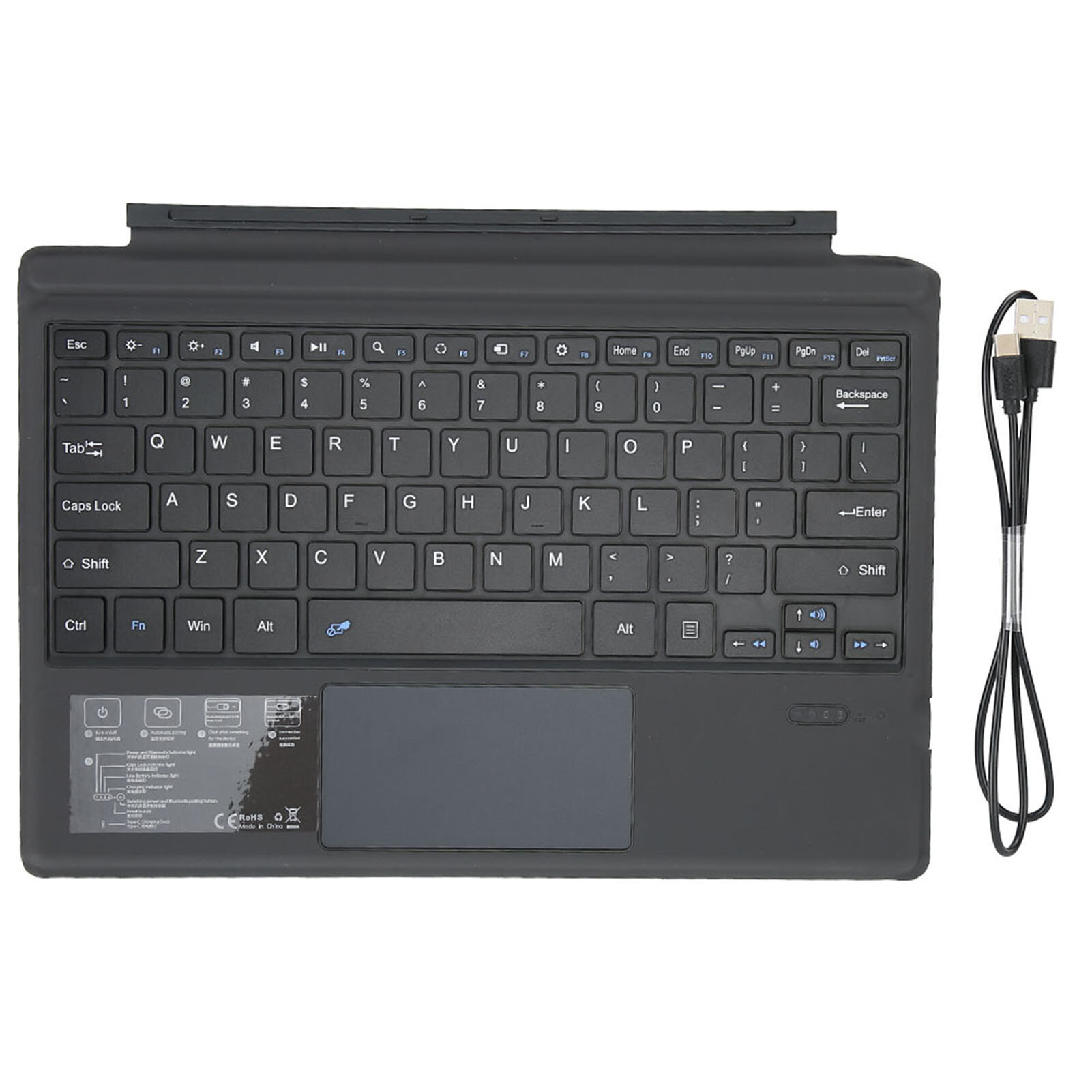Bluetooth Wireless Magnetic Absorption Slim Keyboard For Microsoft surface pro3/4/5 Tablet PC