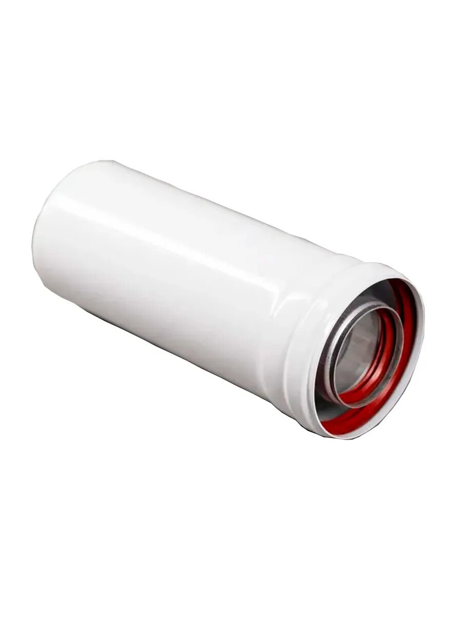 Удлинитель коаксиального дымохода раструбн. 60/100, 250 мм