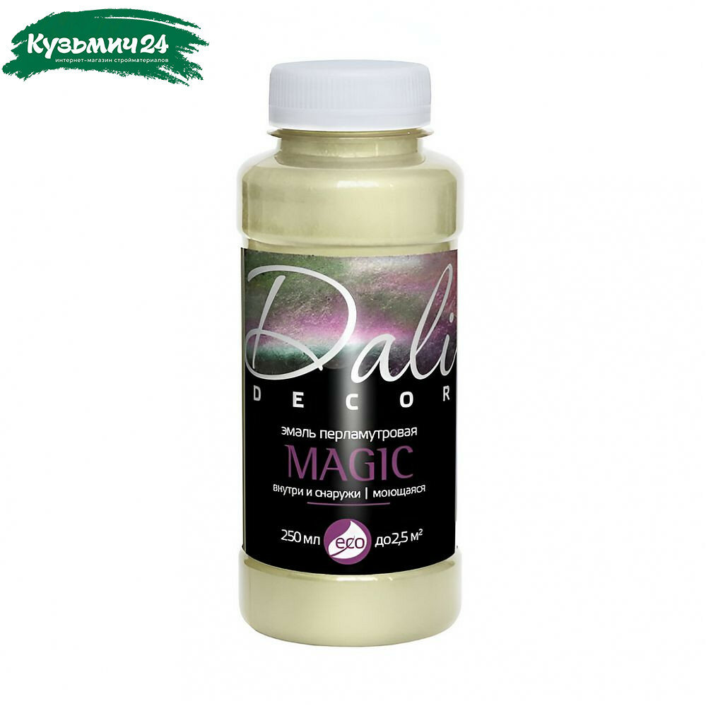 Эмаль Dali-Decor Magic для внутренних и наружных работ перламутровая Жемчуг 0.25л, 1 шт