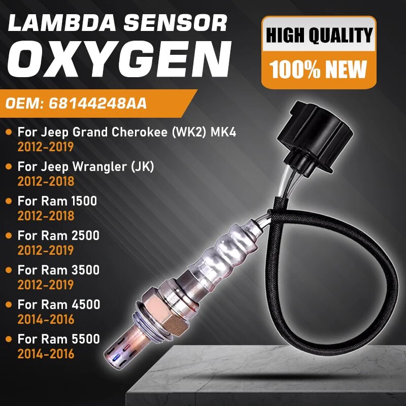Автозапчасти для Jeep Grand Cherokee WK2 Ram 2500 3500 2012-2019, датчик кислорода O2 Jeep Wrangler JK Ram 1500 2012-2018, лямбда-зонд