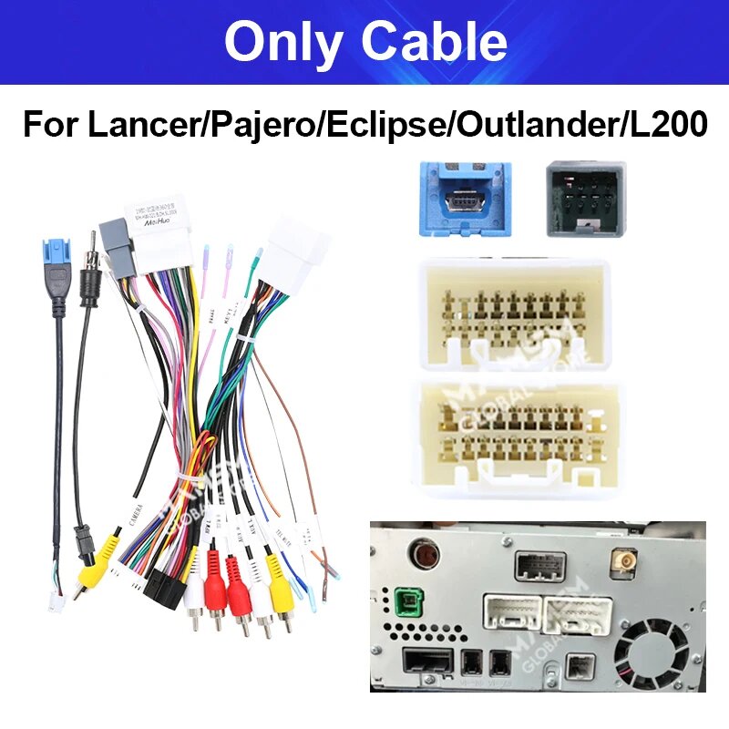 Кабель для Mitsubishi Lancer/Pajero/Eclipse/Outlander/L200, Color Name: 021 Cable