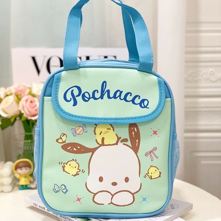 MINISO Sanrio Hello Kitty Kuromi Изолированная сумка для обеда, модель zt78, аниме стиль, унисекс, 40x30 см