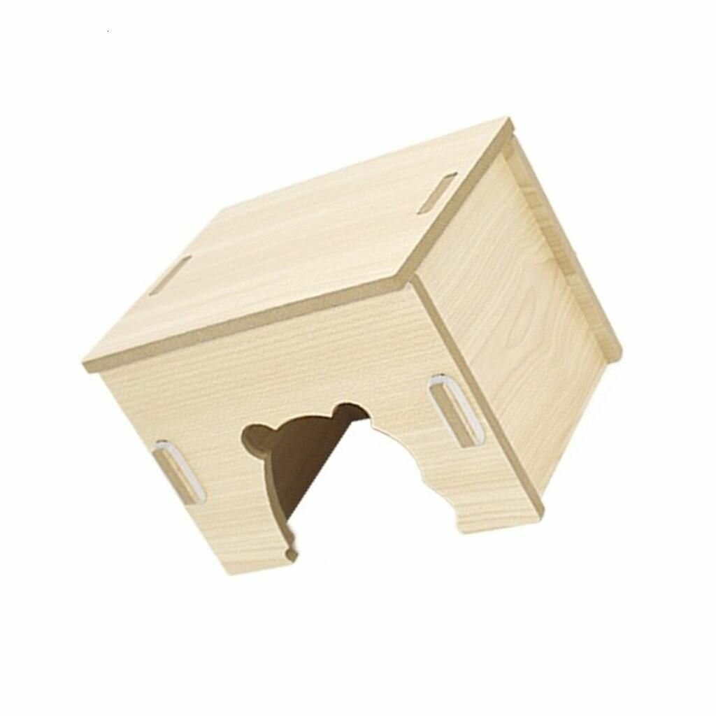 Домик для хомяка из дерева, - S - Спальня с односпальной кроватью