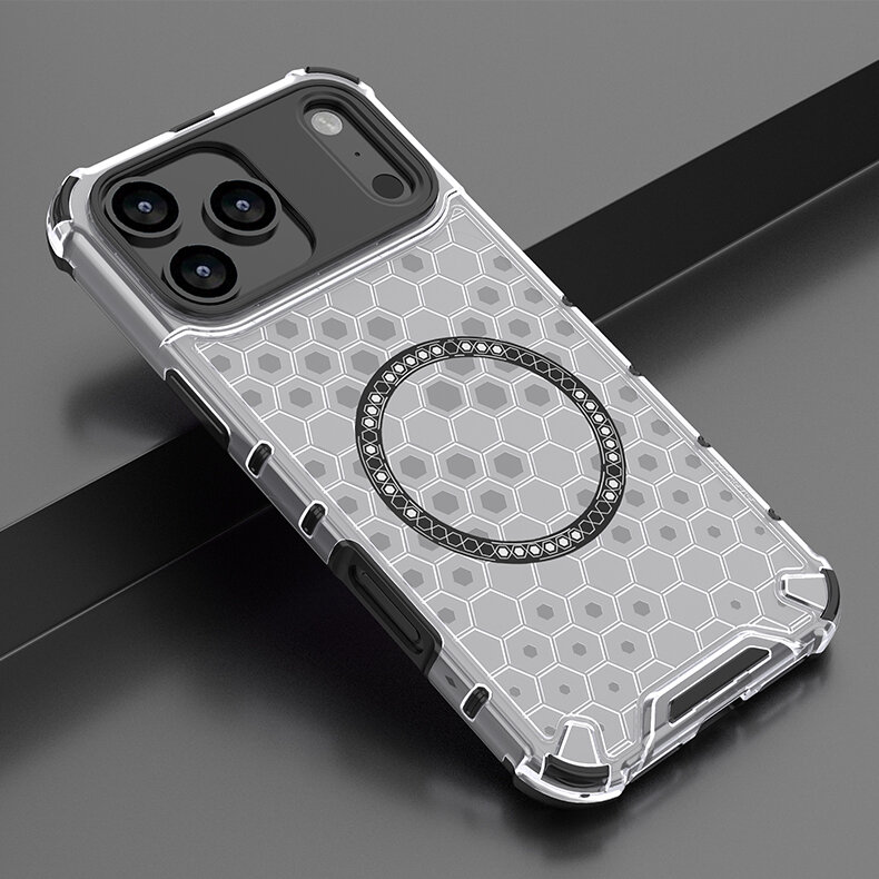 Чехол Для Apple iPhone 17 Pro Max / Айфон 17 Про Макс, soft touch, чехол-кардиомонитор, поликарбонат (PC), защита камеры, ударопрочный, усиленные углы, Apple, Apple iPhone 17 Pro Max , transparent,