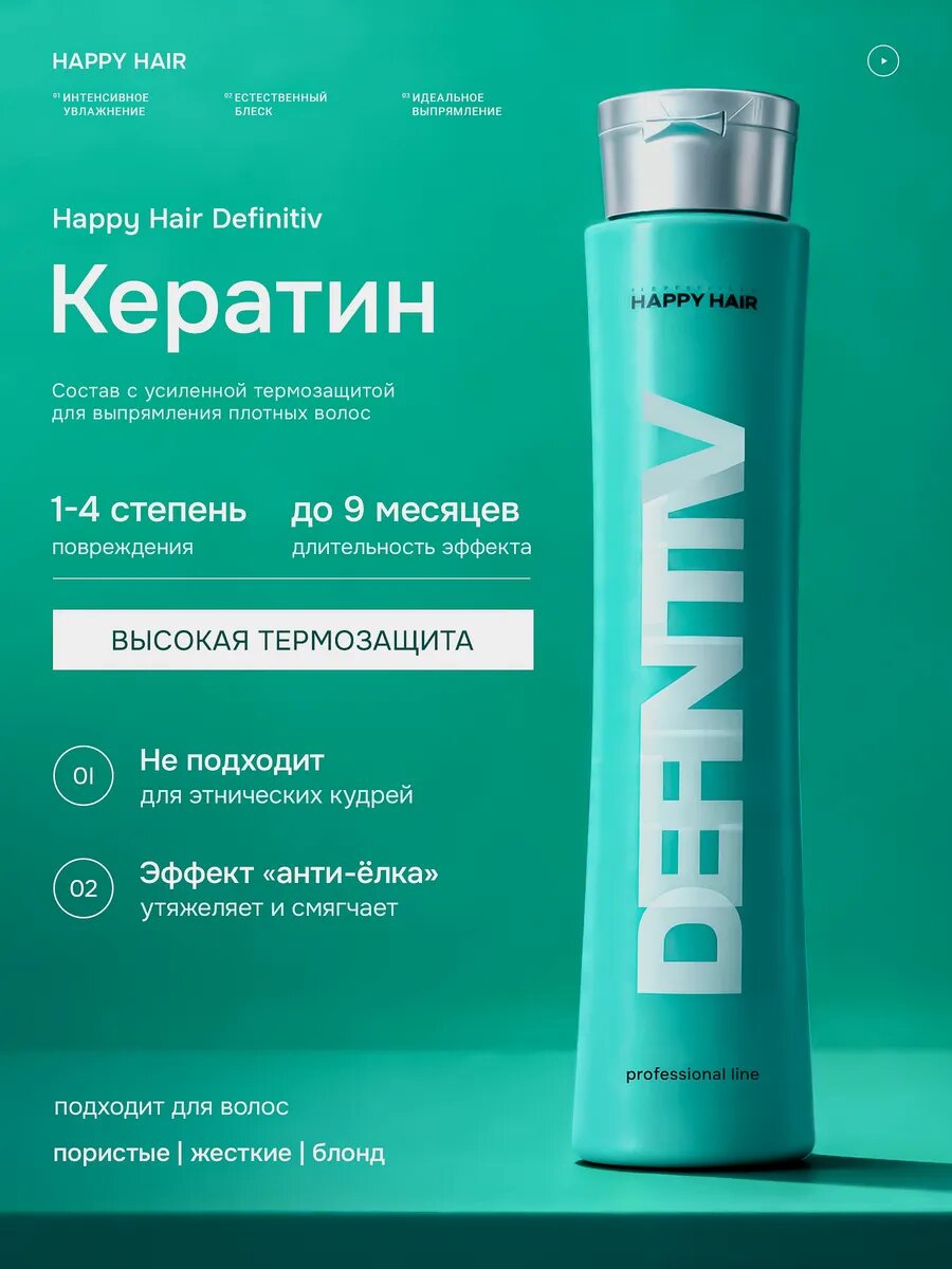 Happy Hair Definitiv кератин 500