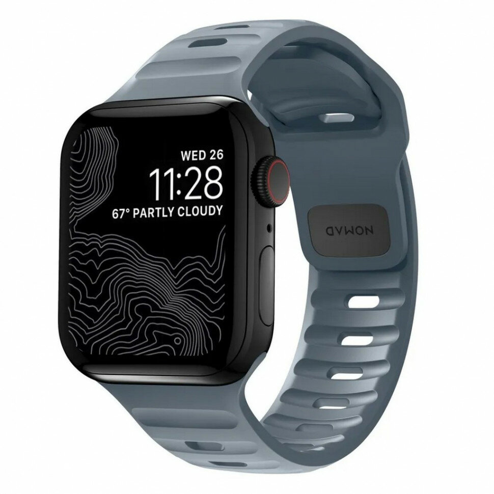 Ремешок Nomad Sport Strap для Apple Watch 44/45/49 мм (NM01133285) Marine Blue