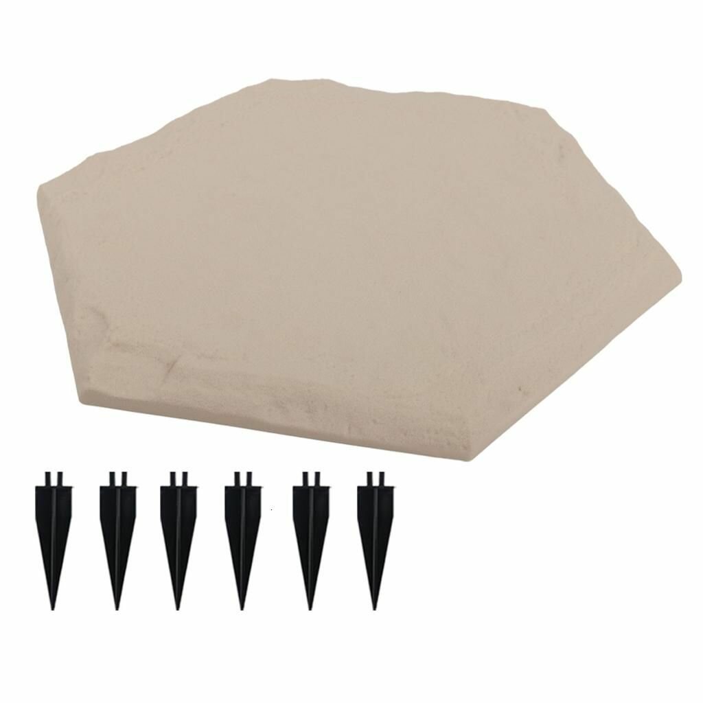 Плитка для садовых дорожек с устойчивостью к погодным условиям, кремовый цвет - Шестиугольник