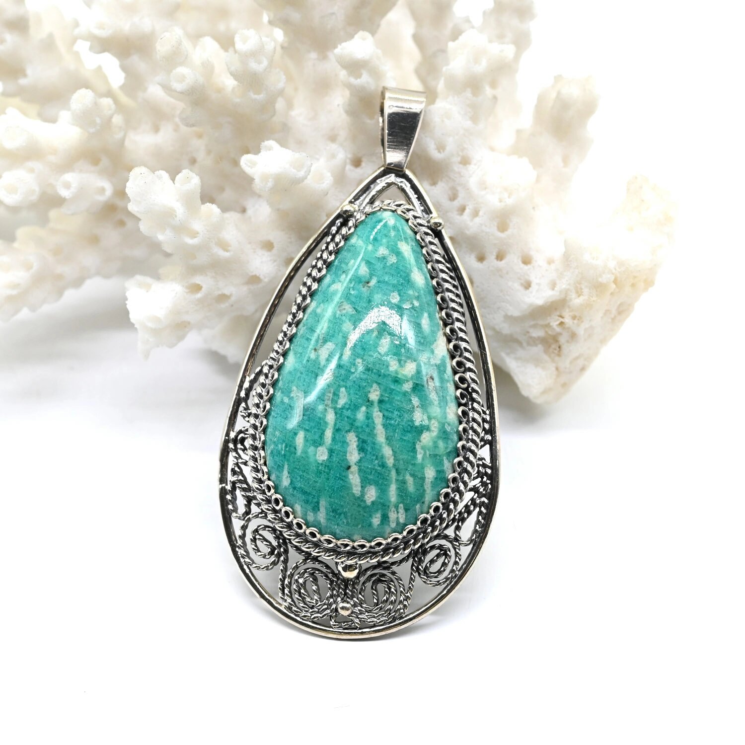 Подвеска, амазонит