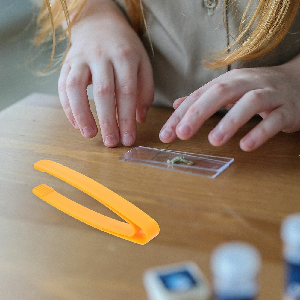 Пластиковые Пинцеты С Плоской Головкой Для Детей 10 Штук Для Развития Мелкой Моторики И Игры В Условиях Дома Или Класса