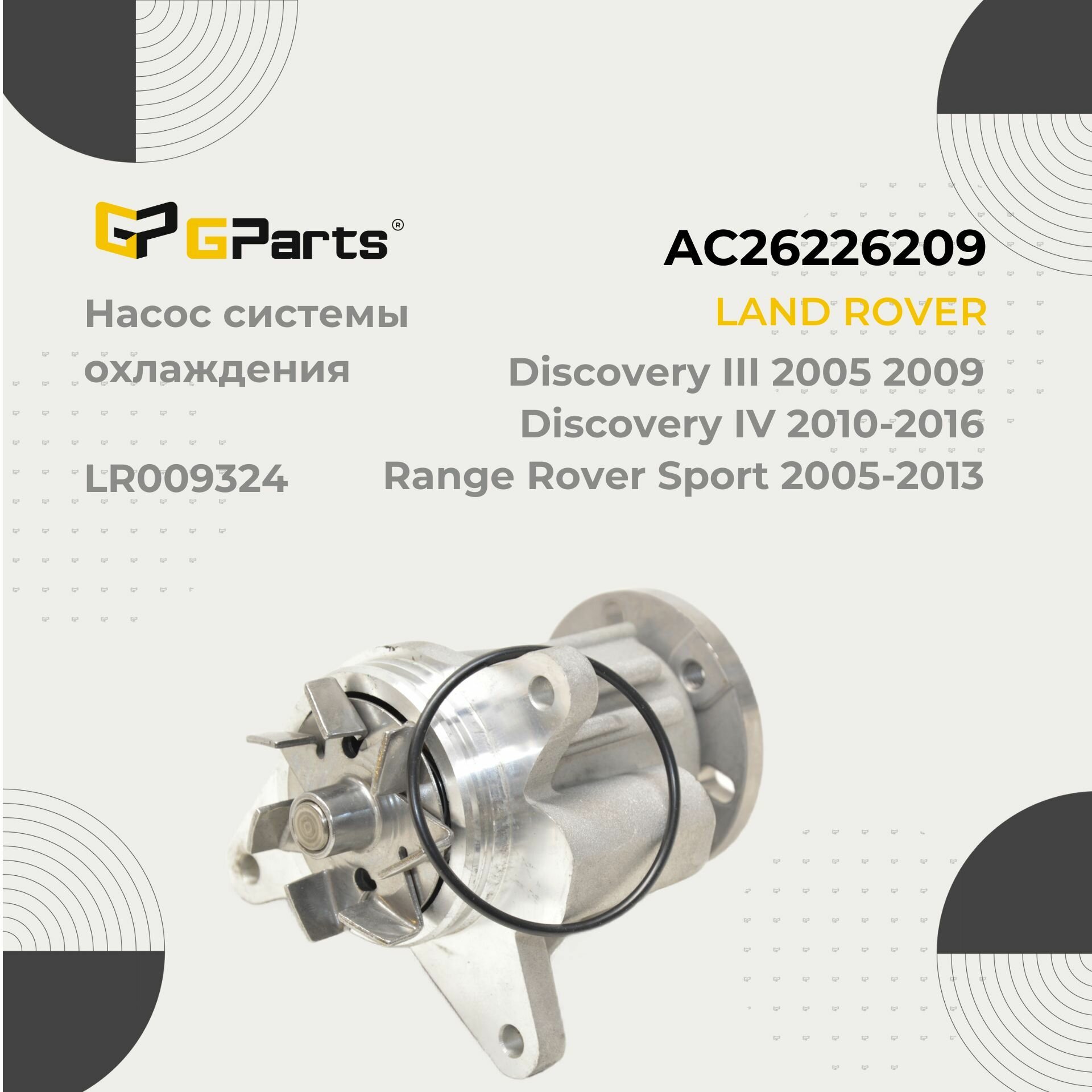 Насос водяной GParts (AC26226209)