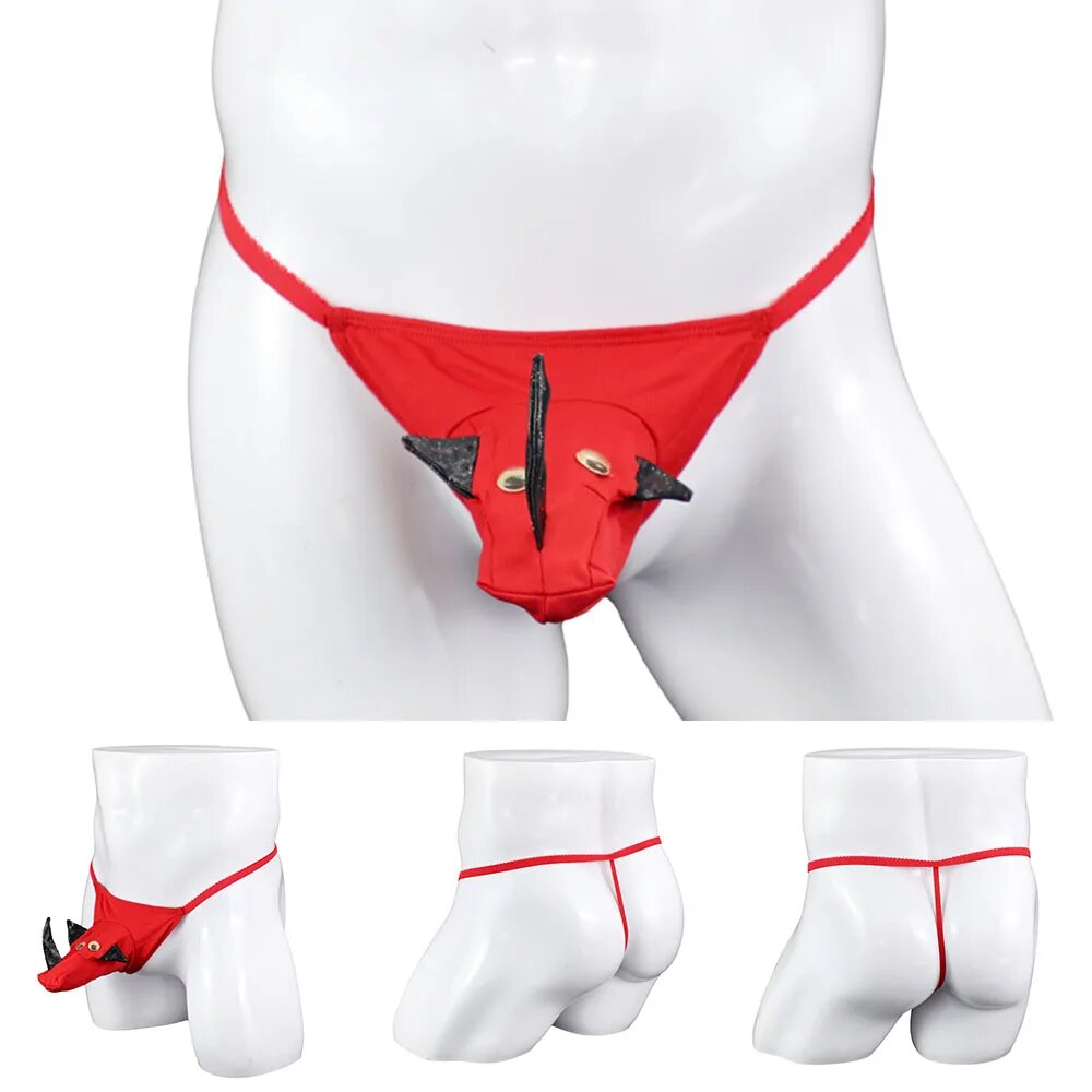 Мужские стринги "Чертик"