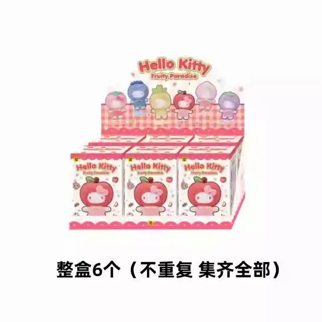Новая виниловая коробка-сюрприз Hellokitty Fruity Paradise Series Kawaii Bag Cushiones Mystery Box Trendy Toy Girl Gifts Original