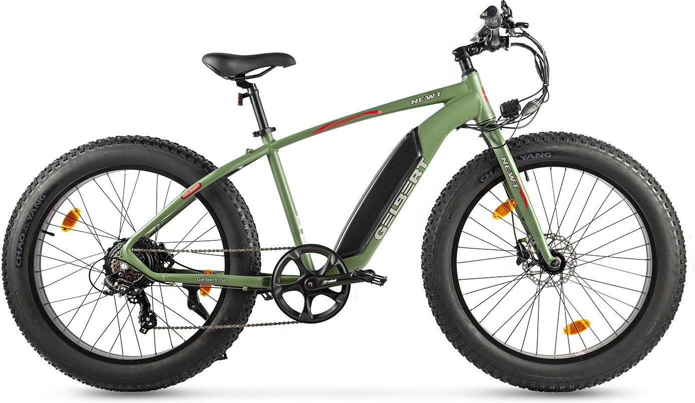 Электровелосипед Gelbert Sporto Newt, двигатель 48V, 500W, аккумулятор 12Ah, Зеленый
