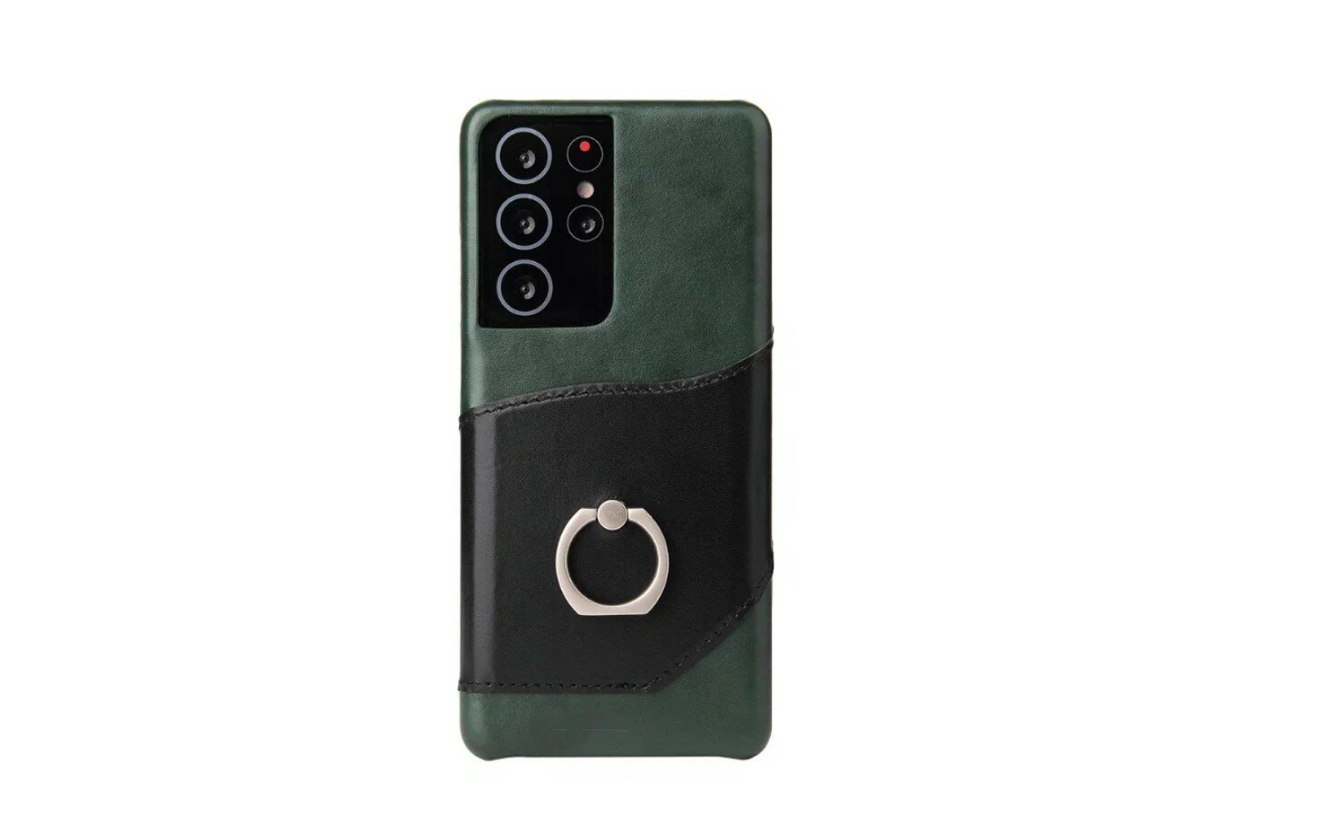 Чехол-накладка MyPads Premium на Samsung Galaxy S21+ plus (SM-G996) из импортной натуральной кожей теленка Зеленый