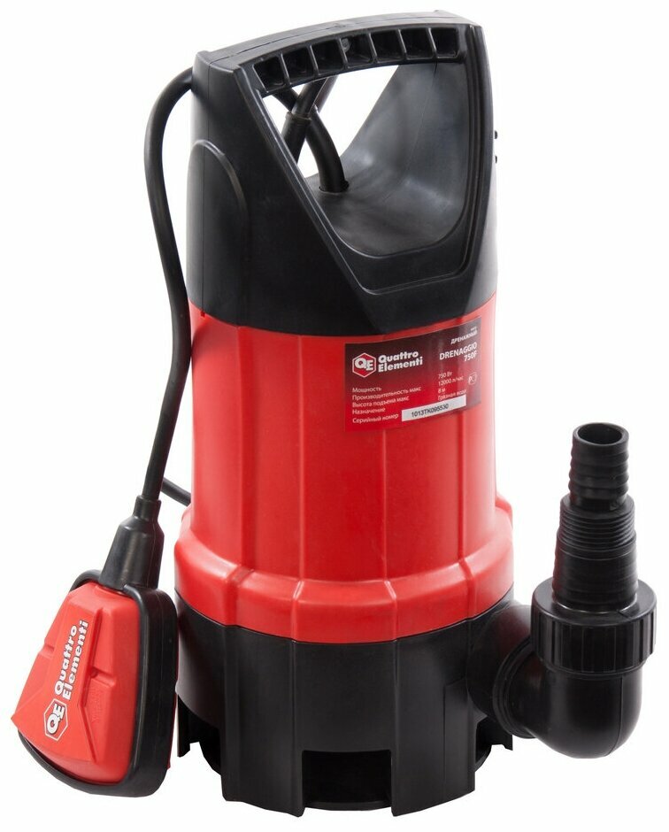 Насос дренажный QUATTRO ELEMENTI Drenaggio 750 F 771-558