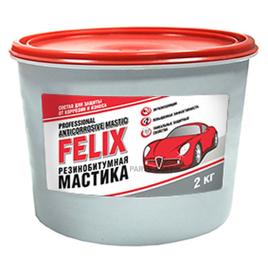Мастика! FELIX резино-битумная в п/э ведре, 2кг\ от официального дистрибьютора, FELIX, артикул 411040081