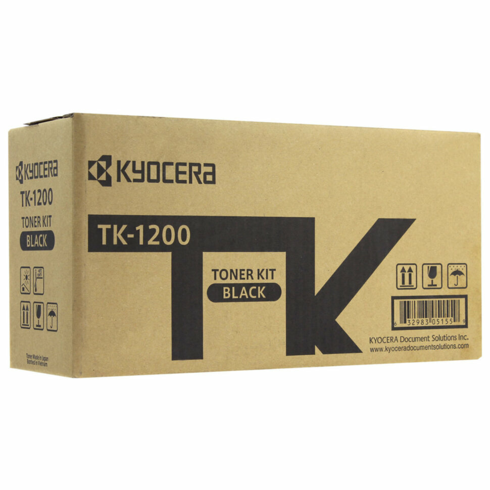 Тонер-картридж KYOCERA (TK-1200) P2335/M2235dn/M2735dn/M2835dw, ресурс 3000 стр, оригинальный, 1T02VP0RU0, 363057