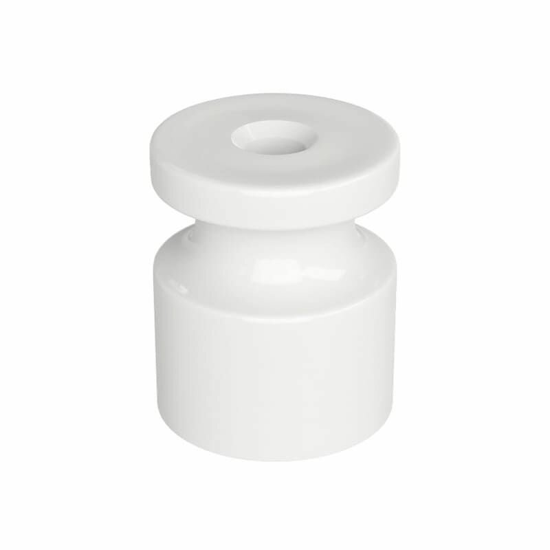 Ретро изолятор, пластик, цвет белый, 50шт, Мезонинъ