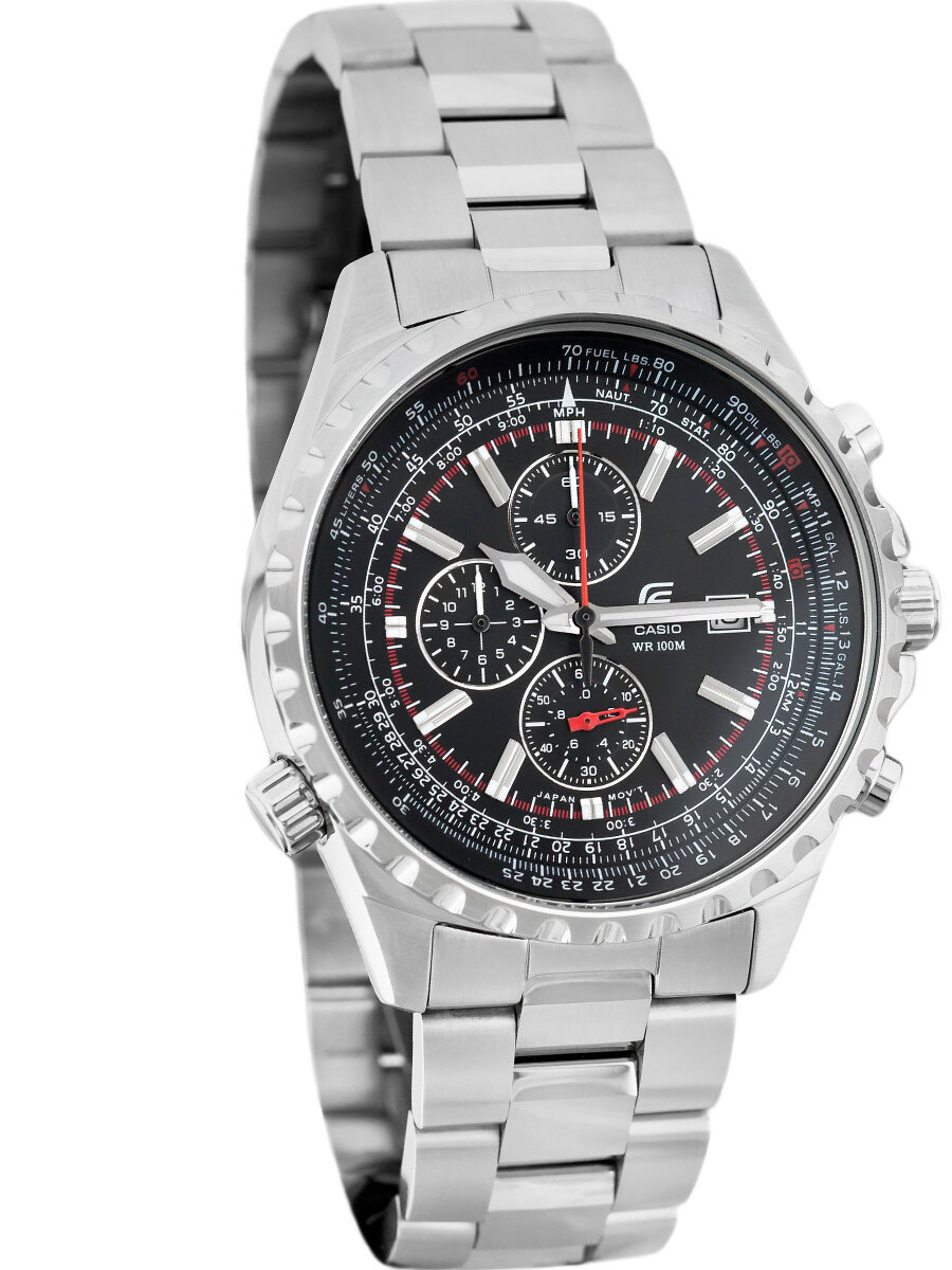 CASIO Edifice, серебряный, черный — фото 1