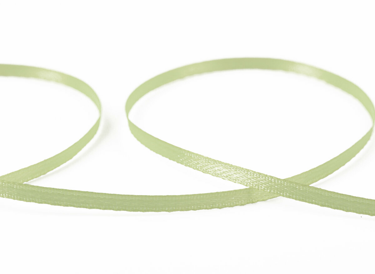 Лента атласная 3 мм (1/8 ") Gamma AL-3P двухстор. 91.4 м №050 мятный