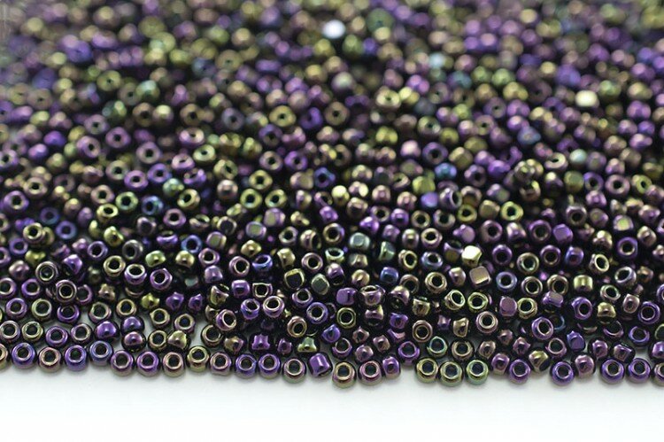 Бисер японский TOHO CHARLOTTE граненый 15/0 #0085 пурпурный, металлизированный ирис, 5 грамм