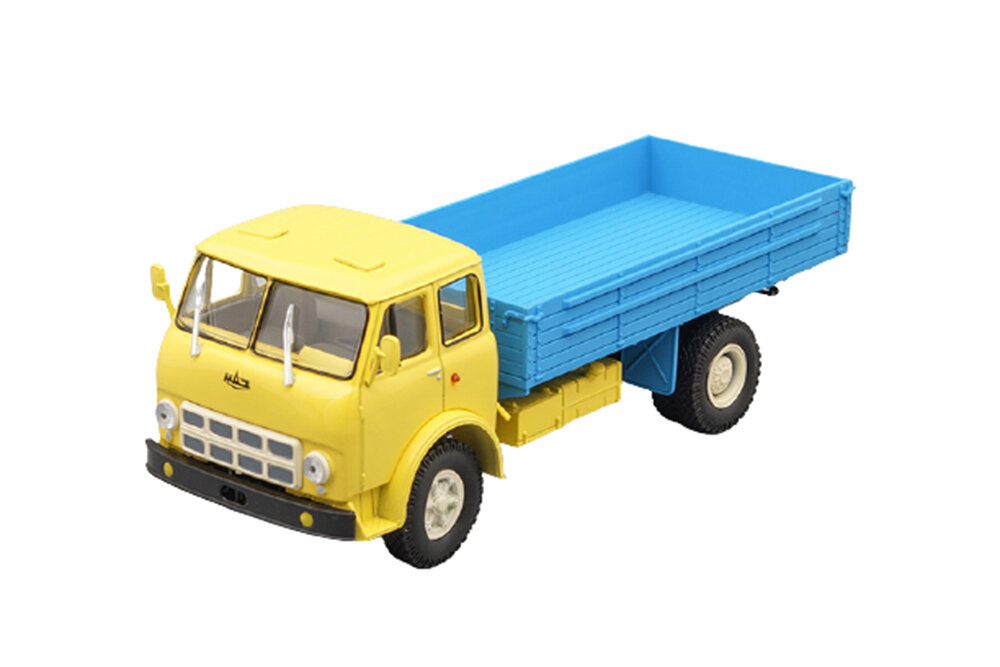 Модель коллекционная НАШ автопром Минский 500А бортовой автоэкспорт желтый с голубым