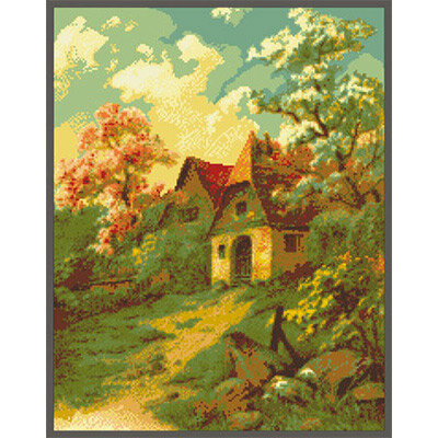 Схема вышивки цветная А3 ДК-226 Пора цветения 180х230 стежков, крестиком.