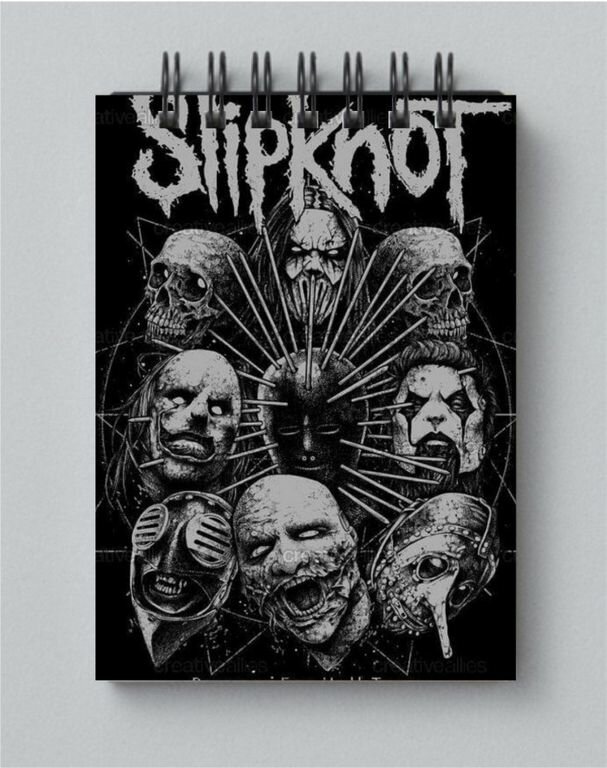 Блокнот Slipknot, Слипнот №10, Размер А5, 15 на 21 см