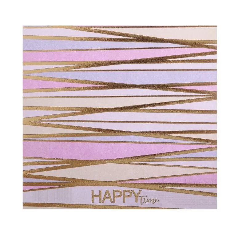 Бумага для скрапбукинга с фольгированием «Время быть счастливым», 15.5 × 15.5 см, 250 г/м