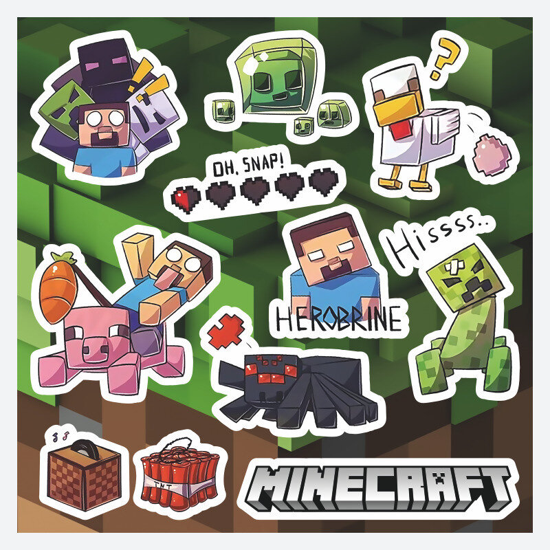 Наклейки-стикеры "Майнкрафт" 11 шт.
