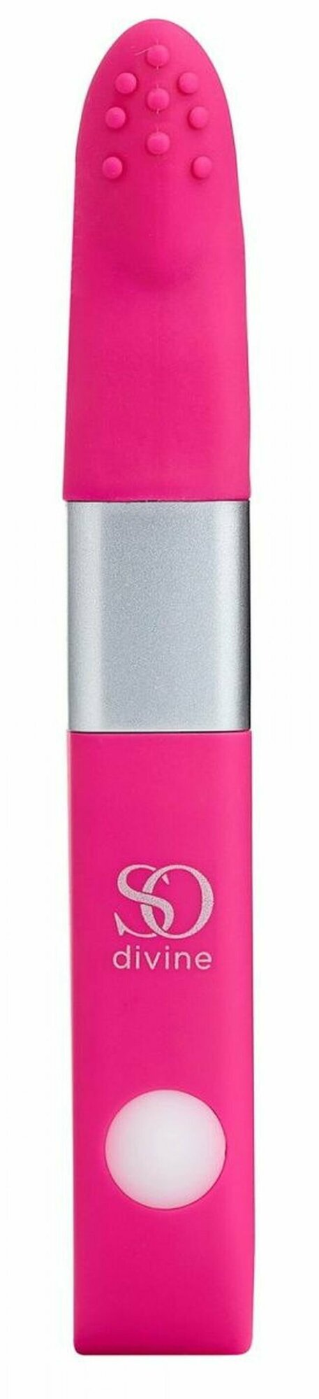 Женский мини-вибратор So Divine Get Lucky USB Vibrator с текстурированным гибким наконечником