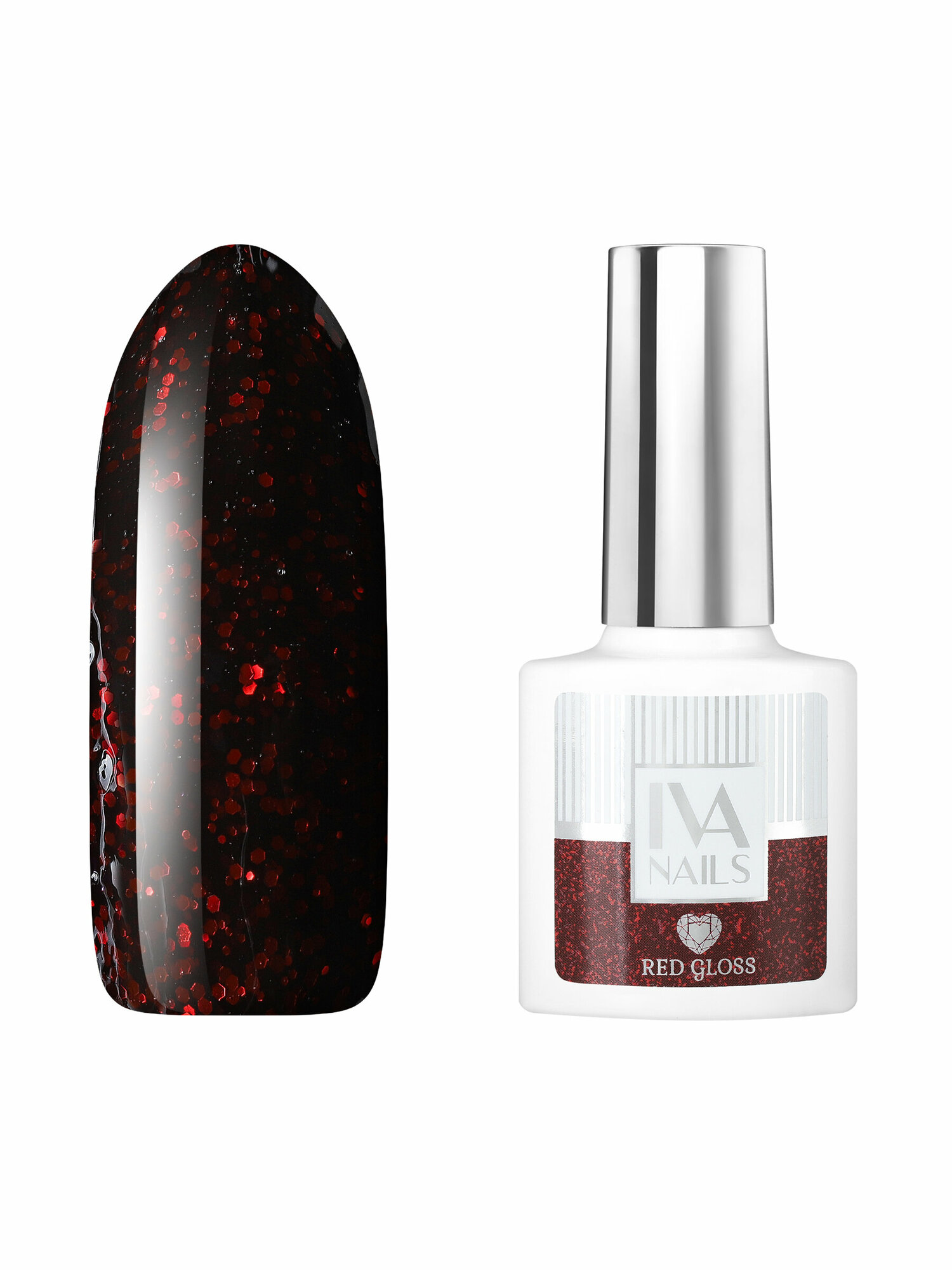 Гель-лак IVA nails, Red Gloss №6