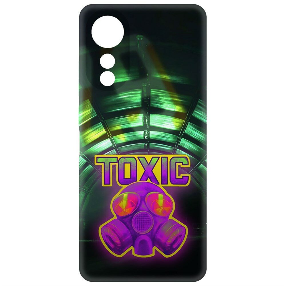 Чехол-накладка Krutoff Soft Case Cтандофф 2 (Standoff 2) - Стикер Toxic для Oppo A78 4G черный