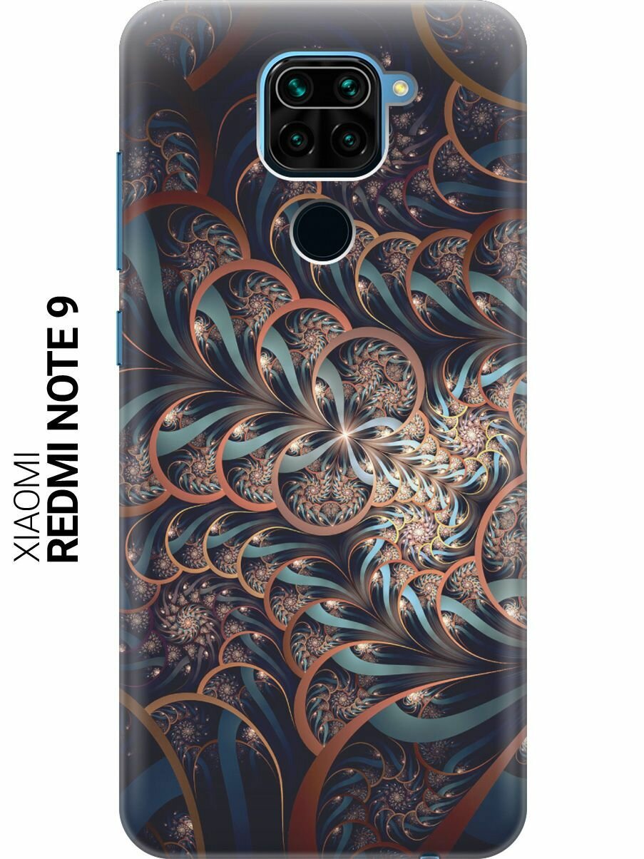 Силиконовый чехол на Xiaomi Redmi Note 9, Сяоми Редми Ноут 9 с принтом "Огуречные узоры"