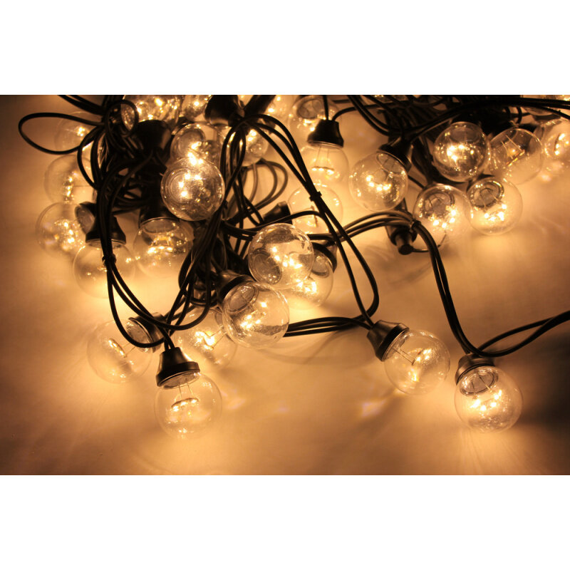 LED-2BLR-2835-20CM-10M-240V-WW/BL Гирлянда Белт-лайт 10м, IP65, 50 белых теплых ламп/черный провод